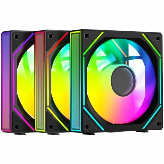 Вентиляторы для корпуса Ocypus Gamma F12 UNI BK ARGB 3-IN-1 3шт (Gamma-F12-BK3AM00U-GL)
