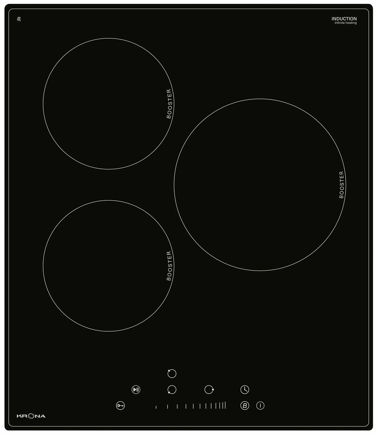 Электрическая варочная панель Krona FORTE 45 BL