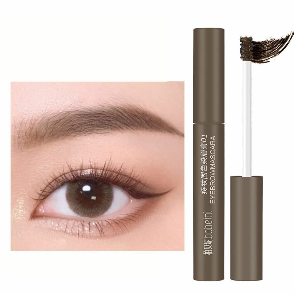 Черно-коричневая краска для татуажа бровей