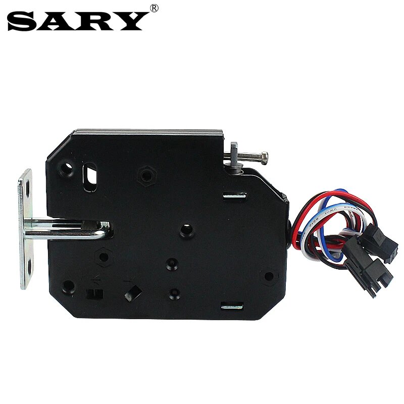 Электрический замок SARY XG07C, 12V, 4 провода, черный