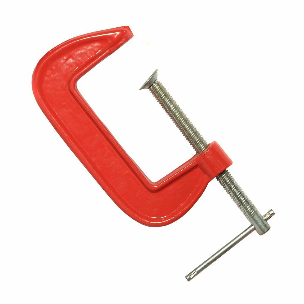 Струбцина Bartex G-образная, 100 мм, пластиковая ручка