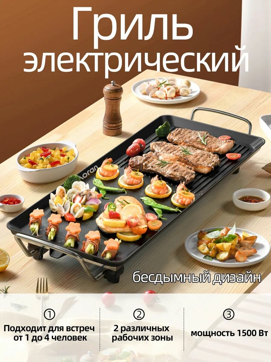 Гриль электрический, электрогриль Многофункциональный 1400 Вт