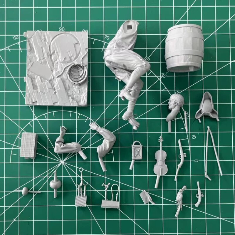 Набор для сборки модели пирата JIJIE 1/24 из резины