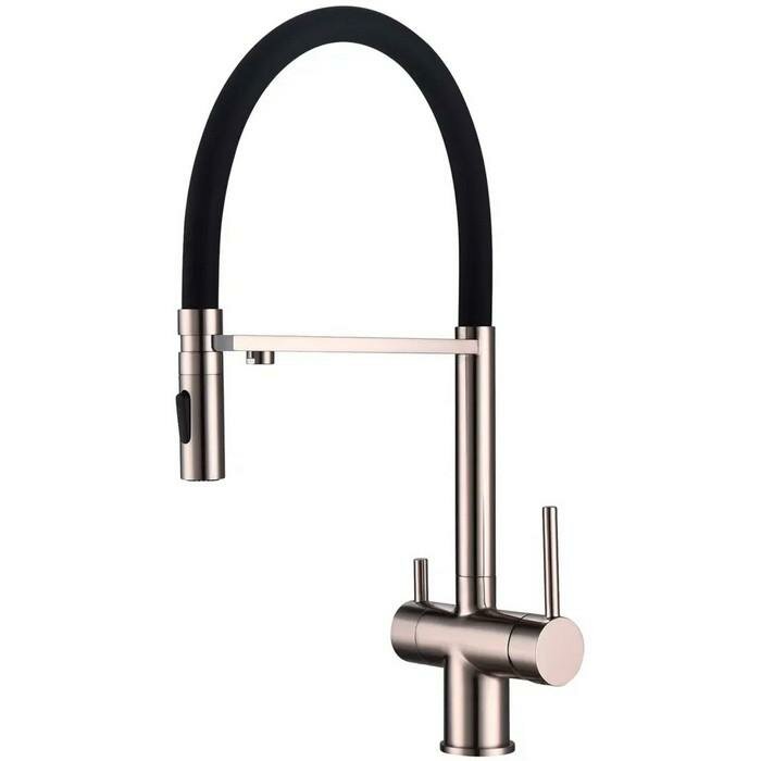 Смеситель для кухни Grocenberg GB4096NK Никель, качество и современный стиль