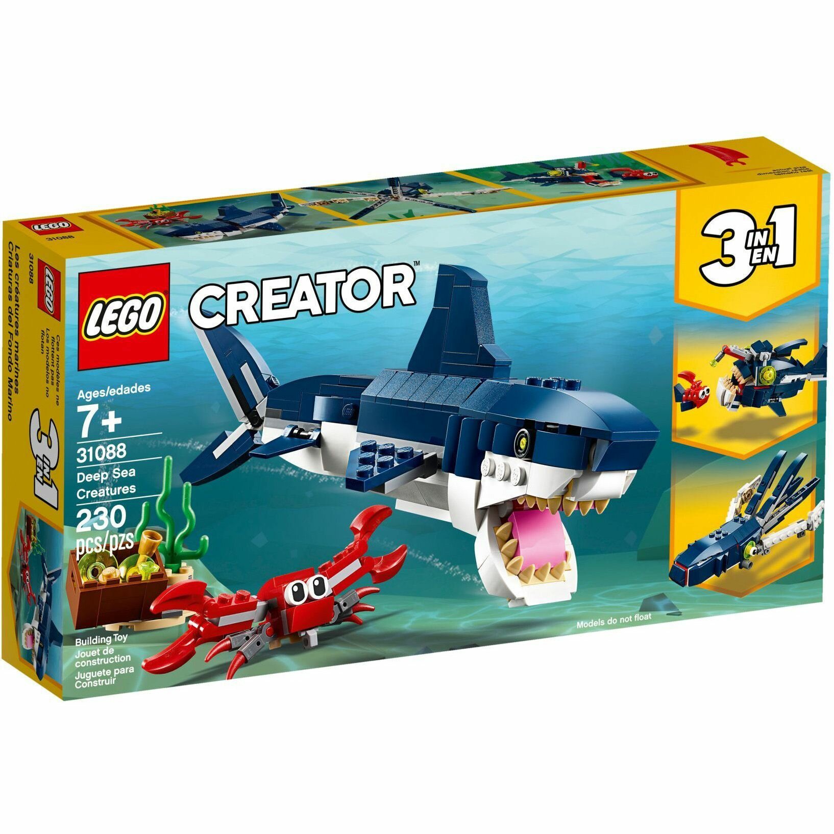 Конструктор LEGO Creator 31088 Обитатели морских глубин