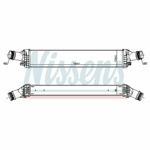 Интеркулер AUDI A6/7 3.0 TDi 12- Nissens 96111 для Audi A6, A6 allroad, A7