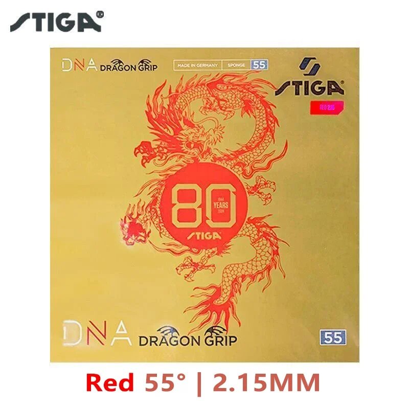 Резина для настольного тенниса STIGA Dragon Grip Red 55° 2.15mm