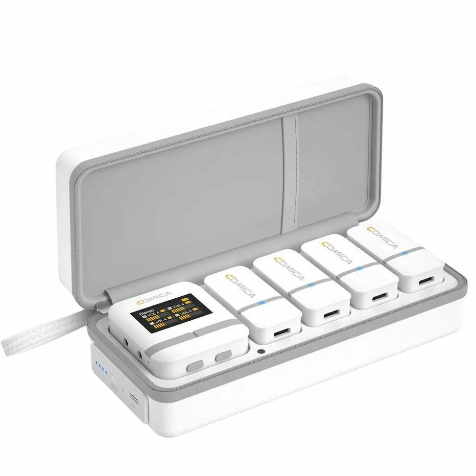 Радио петличная система CoMica Vimo Q 4 передатчика белая