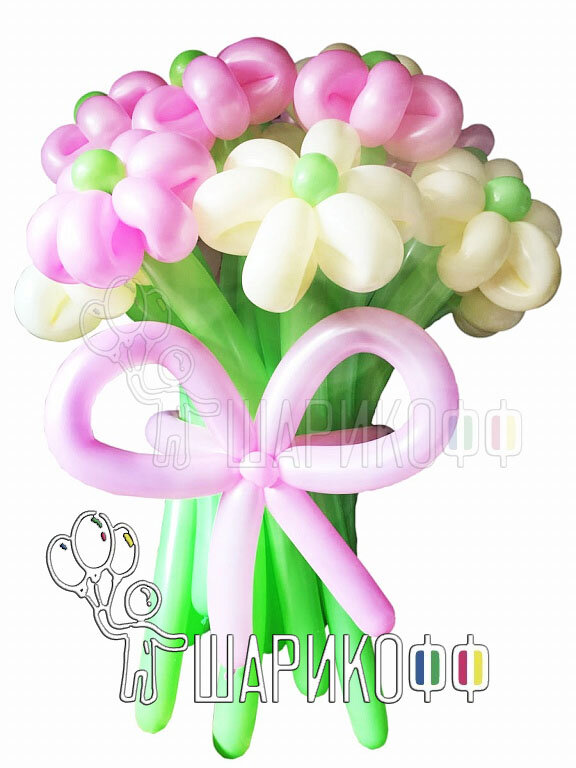 Воздушные шары цветы "Нежные Ромашки"