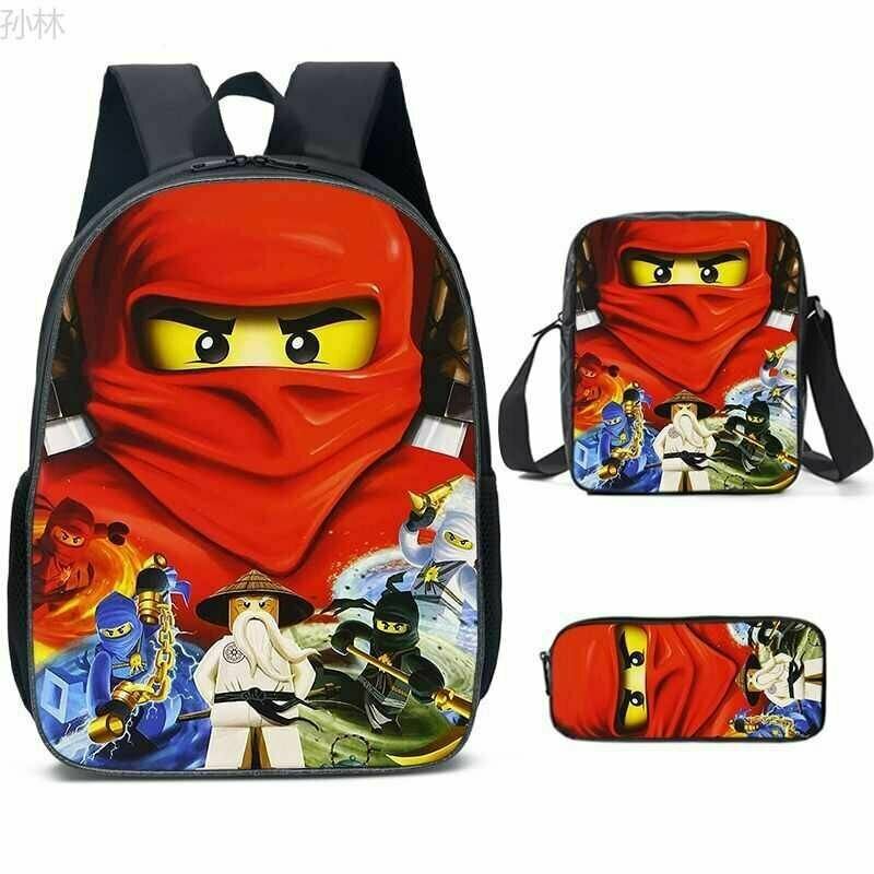Рюкзак школьный Ninjago сумка для обеда пенал комплект для школьников