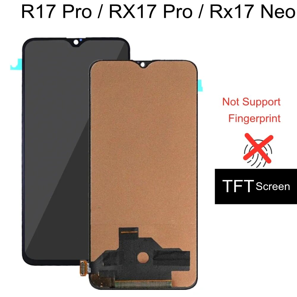 Новый для OPPO RX17 Pro, R17 Pro и RX17 Neo CPH1893 6,4-дюймовый ЖК-дисплей с цифровым TFT screen