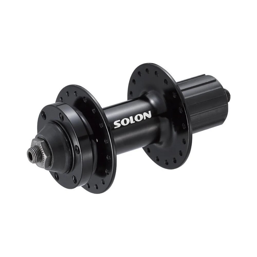 SOLON Втулка задняя DH802R 36H DISC M10 135mm, эксцентрик, черная, крепление IS6, под кассету HQ-0015341
