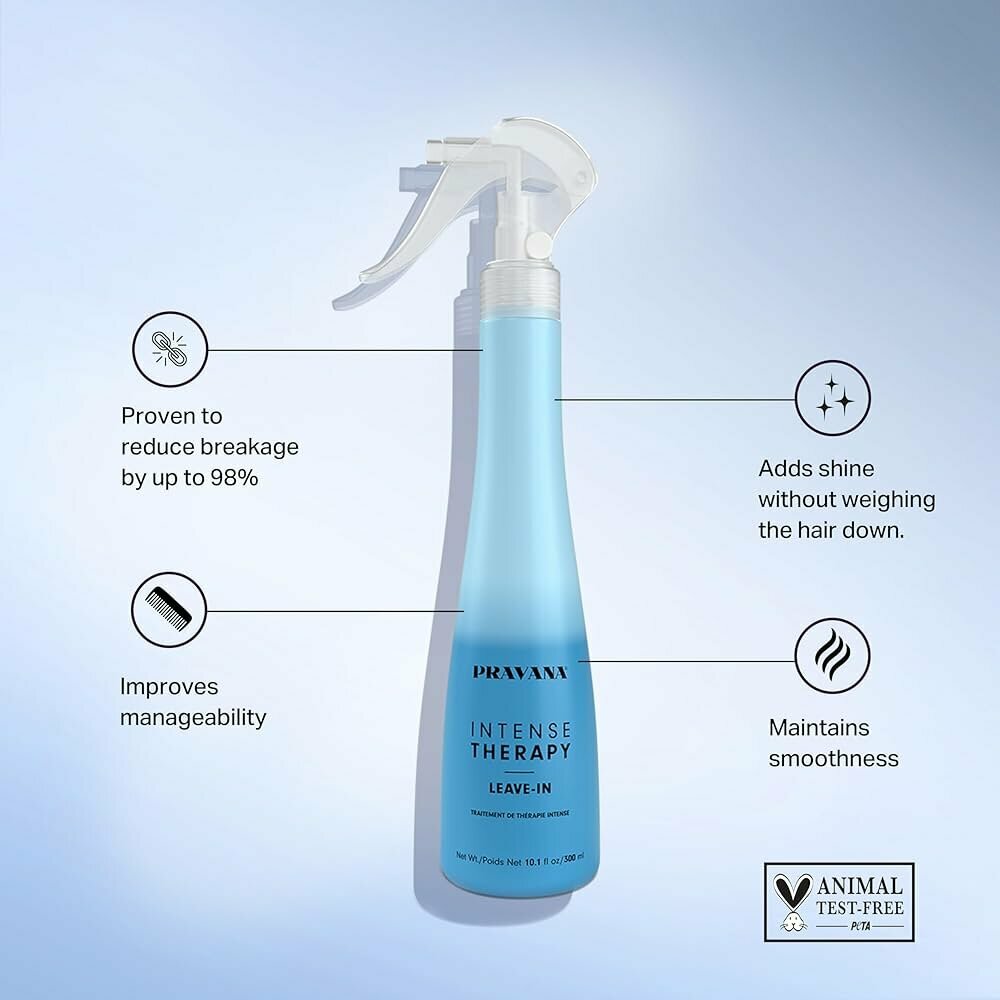 Несмываемый спрей для волос Pravana "Intense Therapy", термозащита, 300мл