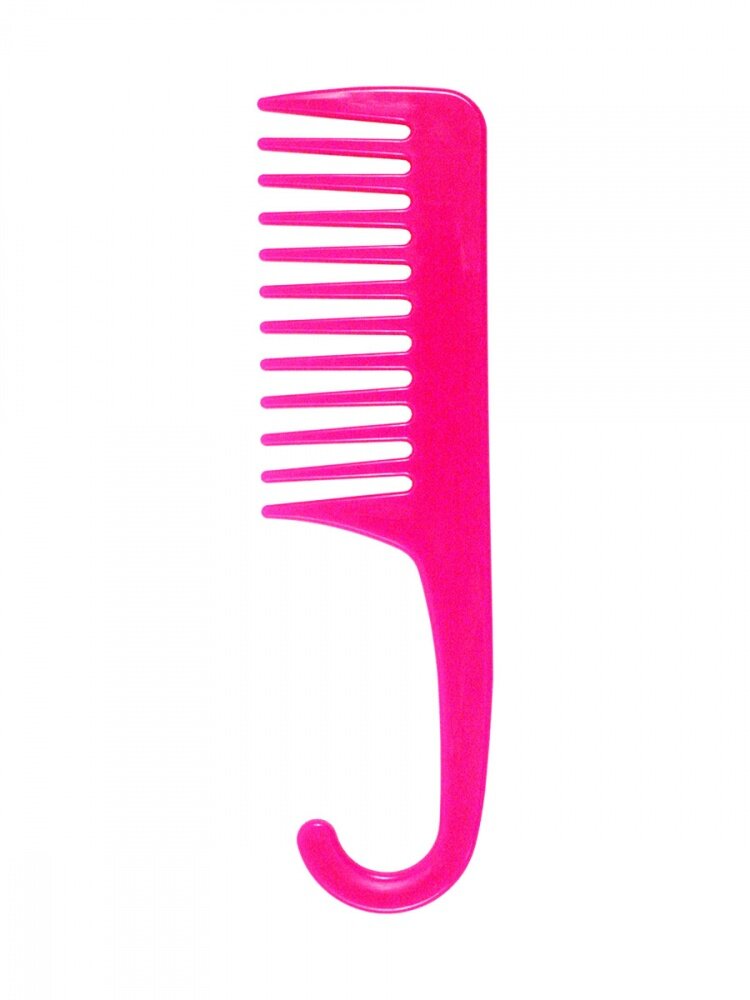 Гребень для волос Lei с крючком 016 для всех типов волос, розовый