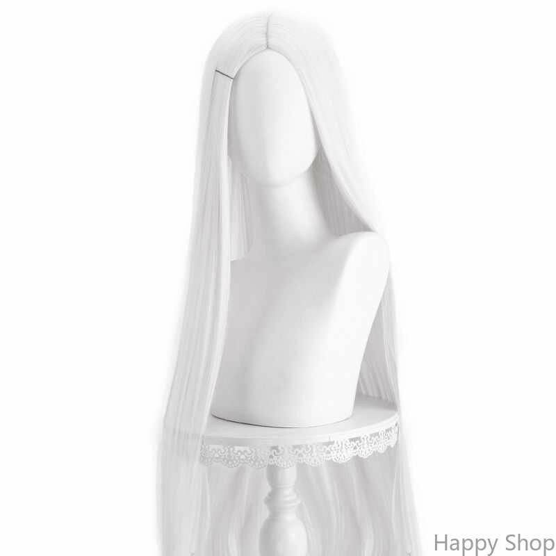 Длинные прямые волосы со средним пробором, аниме-парик унисекс, для косплея 100 см