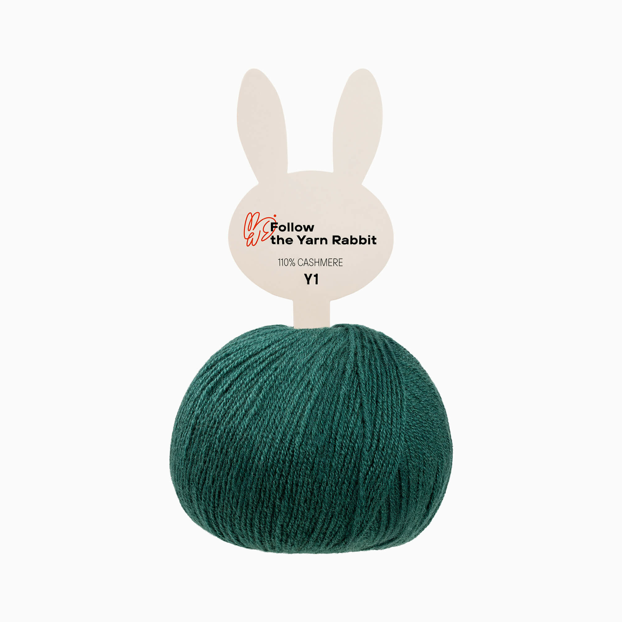 Кашемир 100% Y1 Aqua 210 м / 50 гр FOLLOW THE YARN RABBIT