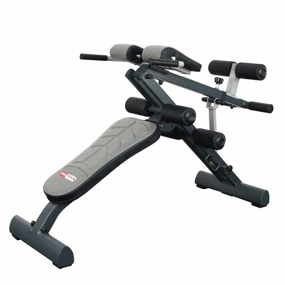Скамья Protrain IMCT, многофункциональная, для пресса, гиперэкстензия, чёрная
