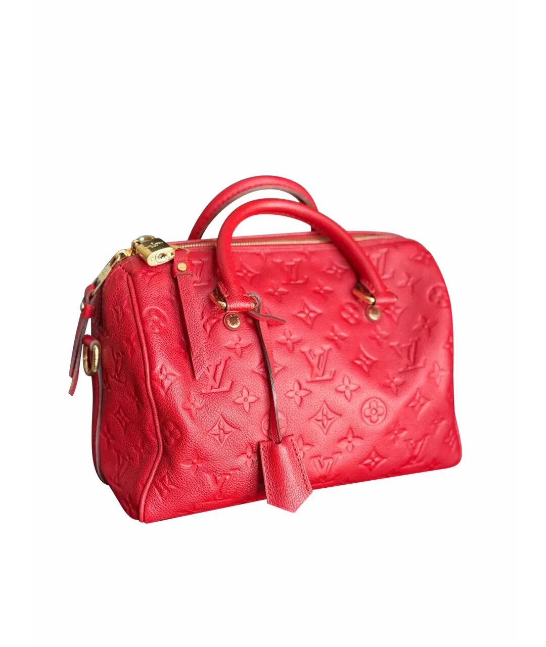 Сумка Louis Vuitton Speedy женская красная