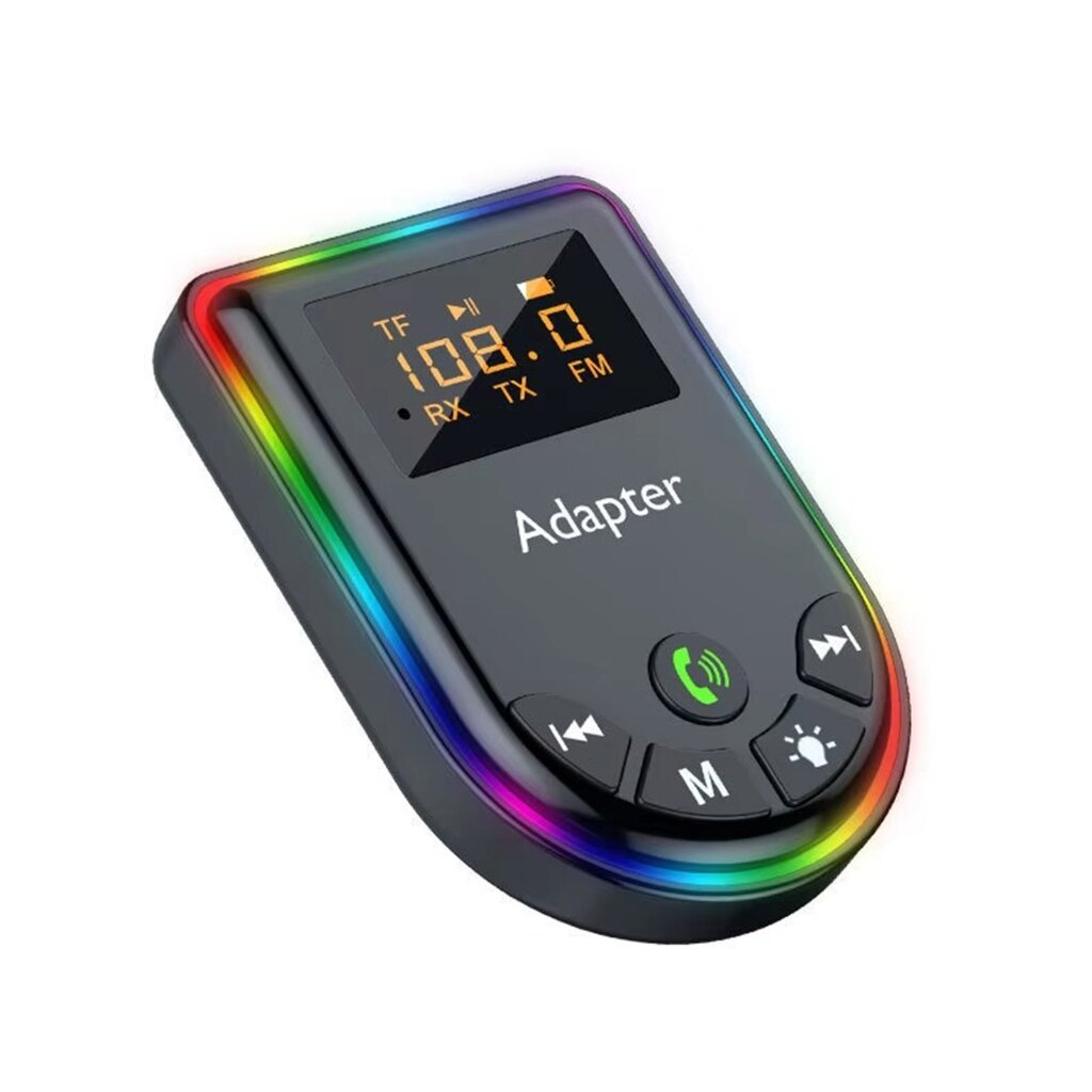 Портативный Передатчик-Приемник со Светодиодным Дисплеем Поддержка TF-Карты AUX HIFI Звуковой Адаптер для Автомобильного ПК Телевизора, Наушников, Динамиков