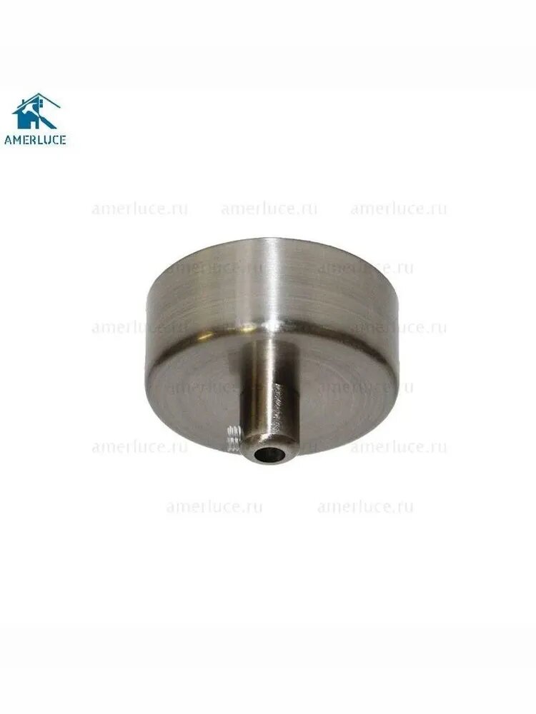 Потолочная чашка для светильник с металлическим зажимом для провода цвет никель 60 мм 1 шт