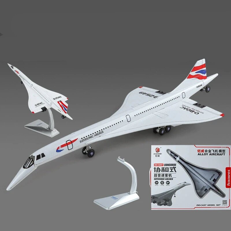 Металлическая модель самолета Concorde 1:168 With retail box