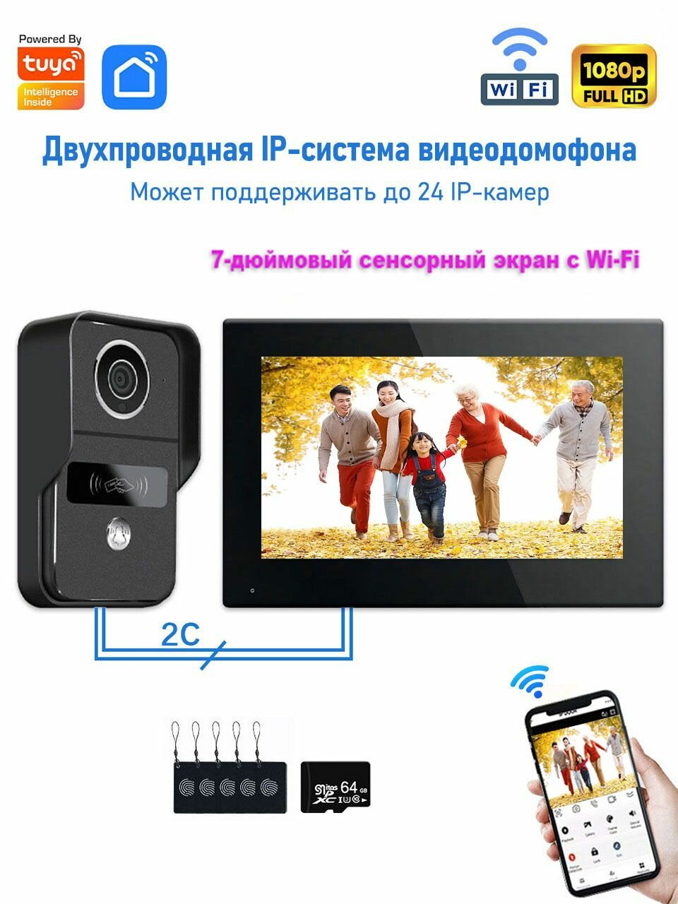 Комплект для установки домофона