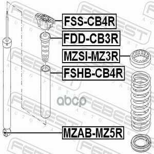 Отбойник заднего амортизатора Febest арт. fdd-cb3r