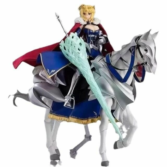 Модель Altoria, броня белого коня ручной работы, подвижная, 18 см, модель боевого коня