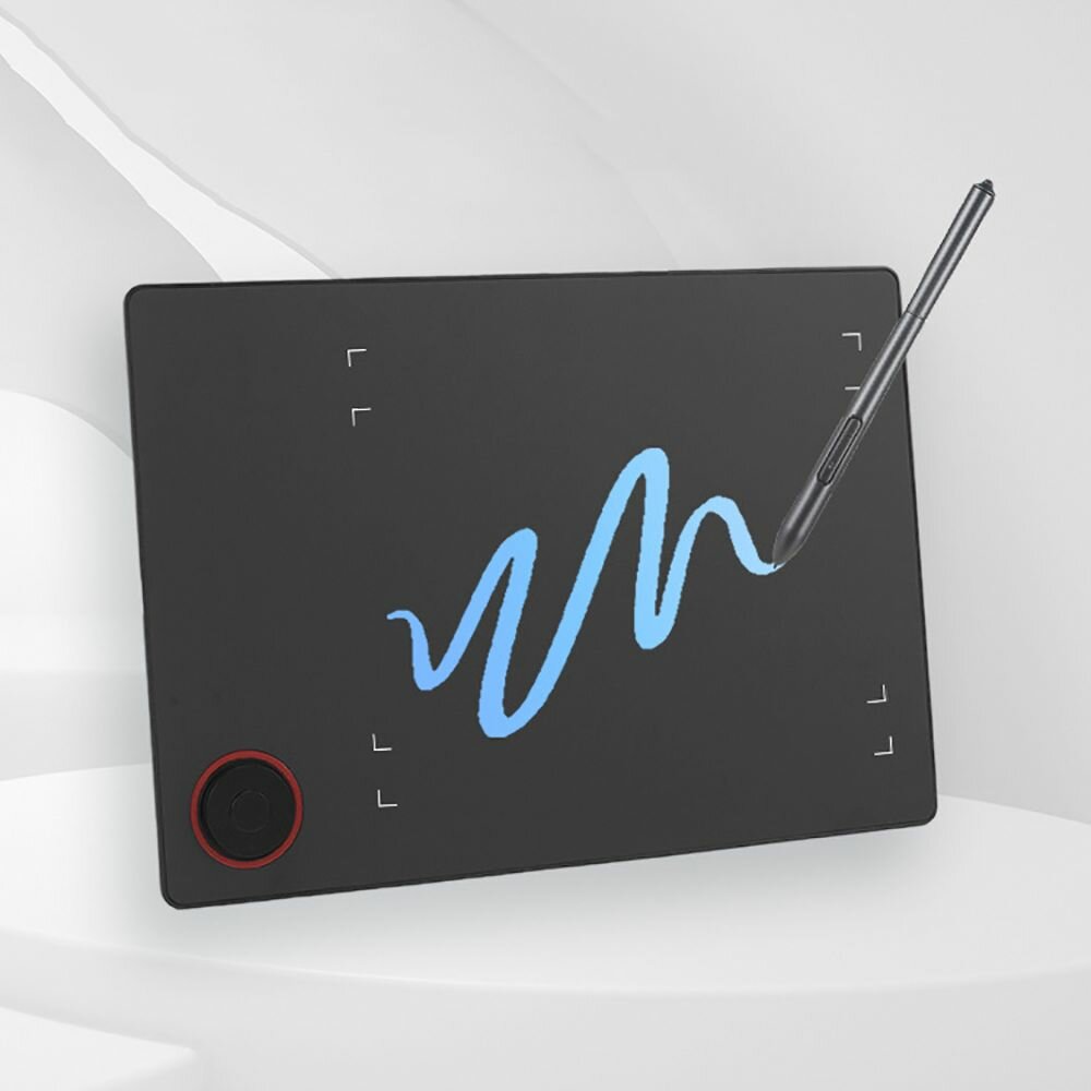 Цифровой графический планшет для рисования с пером и сенсорной панелью с быстрым считыванием давления