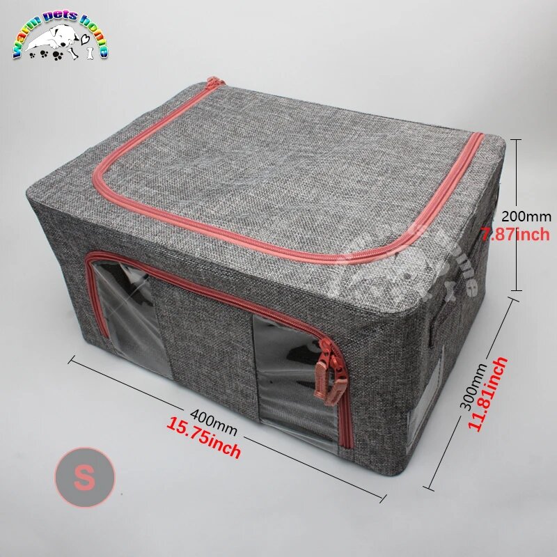 Складная льняная клетка для животных Warm Pets Home