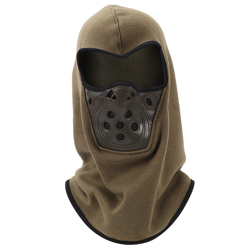 Маска для лица для велосипеда ветозащищенная зимняя утеплительная флисовая маска для лица для велосипеда шарф для лыжных гонок сноубординга для мужчин и женщин, черный / синий / оливковый / розово-красный / серый, 102 г, 1 шт.