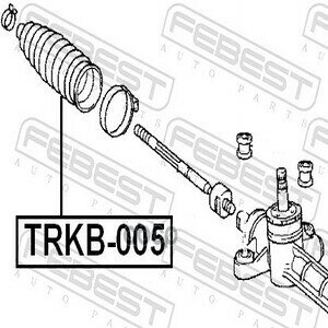Пыльник рулевой рейки Febest арт. trkb-005