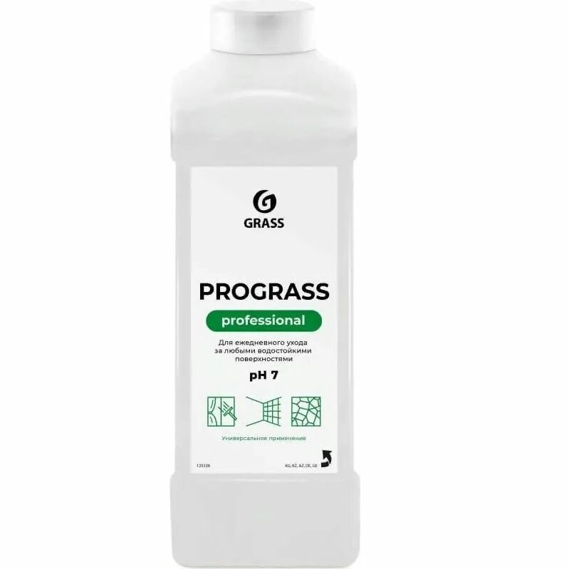 Универсальное чистящее средство GRASS для твердых поверхностей и пола, нейтральное, ароматизированное, Prograss, 1 л