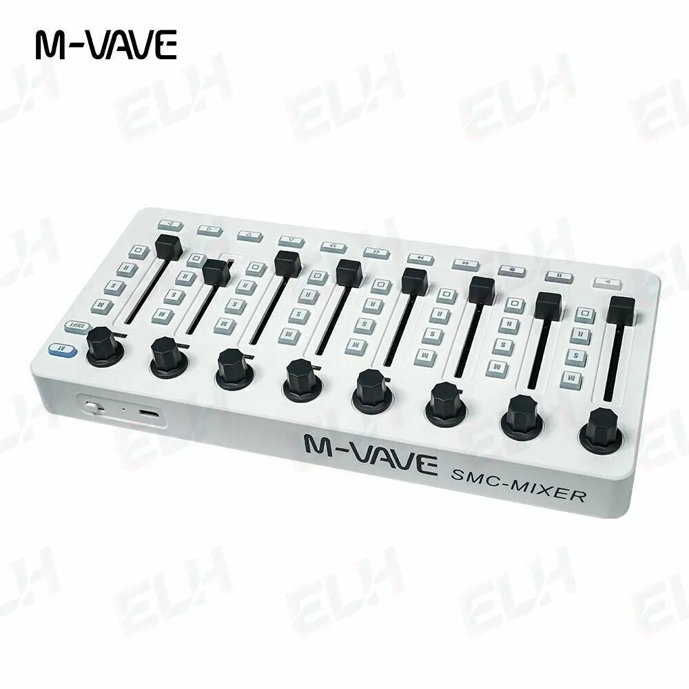 Беспроводной MIDI-контроллер M-VAVE "SMC-Mixer", 8 кодеров, белый