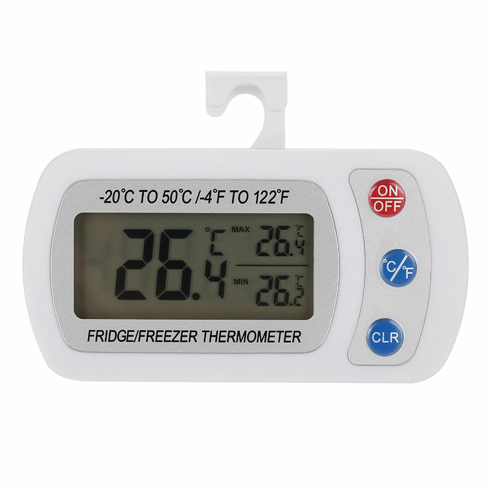 Цифровой термометр для холодильника с ЖК-дисплеем, -20 C до 50 C, удобный для использования в морозилке и холодильнике