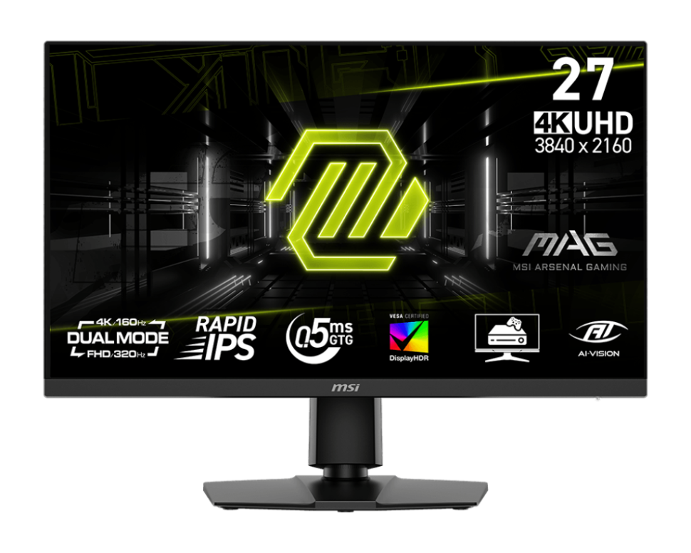 27" Монитор MSI MAG 272URDF E16, 3840x2160, 160 Гц, IPS, 1000:1, 400 Кд/м², черный