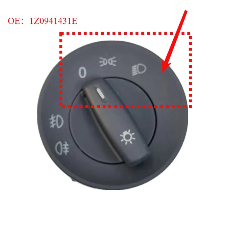 Переключатель управления фарами, кнопка противотуманной фары для Skoda Octavia 2 MK2 A5 Combi 1Z 1Z5 2004-2013 1Z0941431E 1Z0941431A 1Z0941431