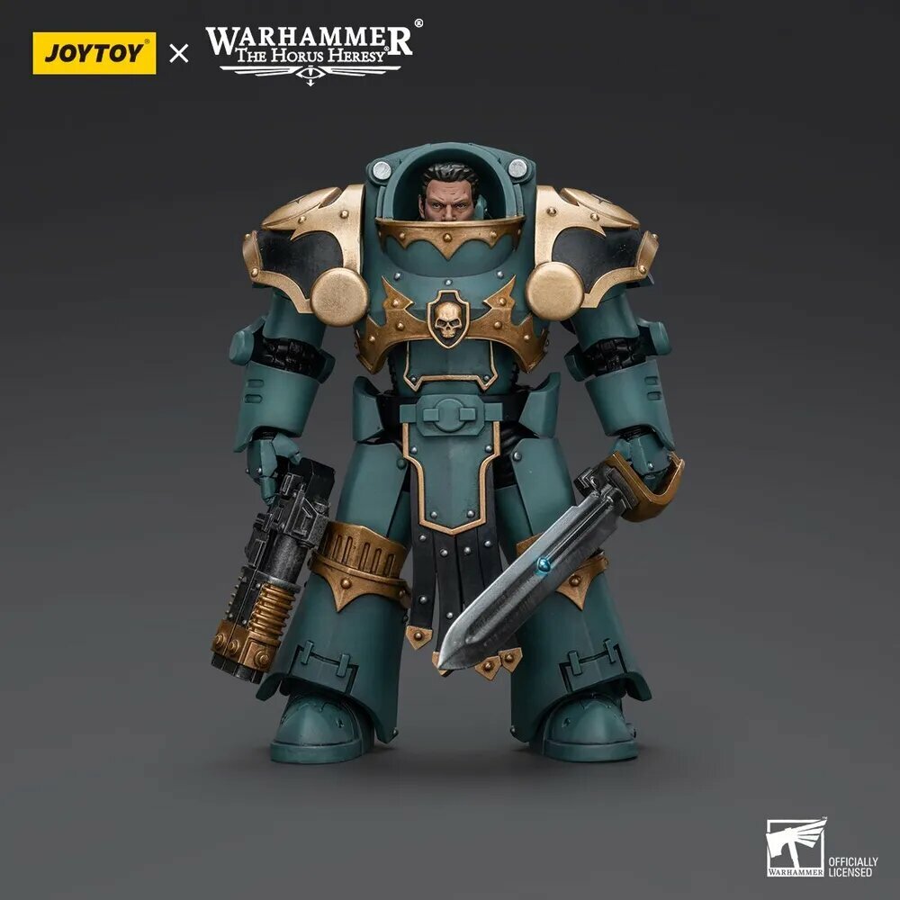 Фигурка JOYTOY Warhammer The Horus Heresy 1/18 Tartaros Terminator сержант с волкайтом и мечом подвижная коллекционная
