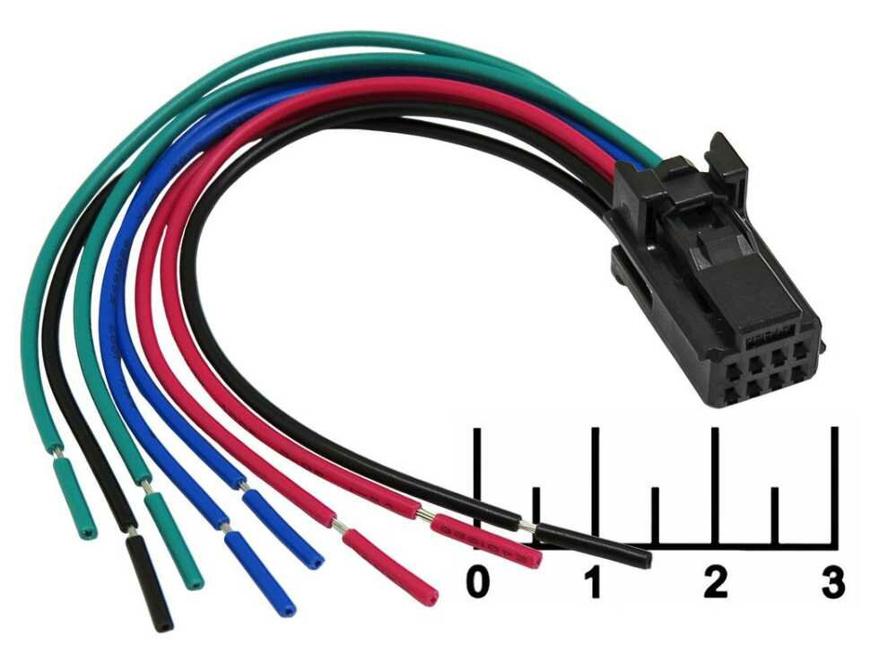 Разъем 8pin гнездо на проводе 13796591 Cargen (AX6428)