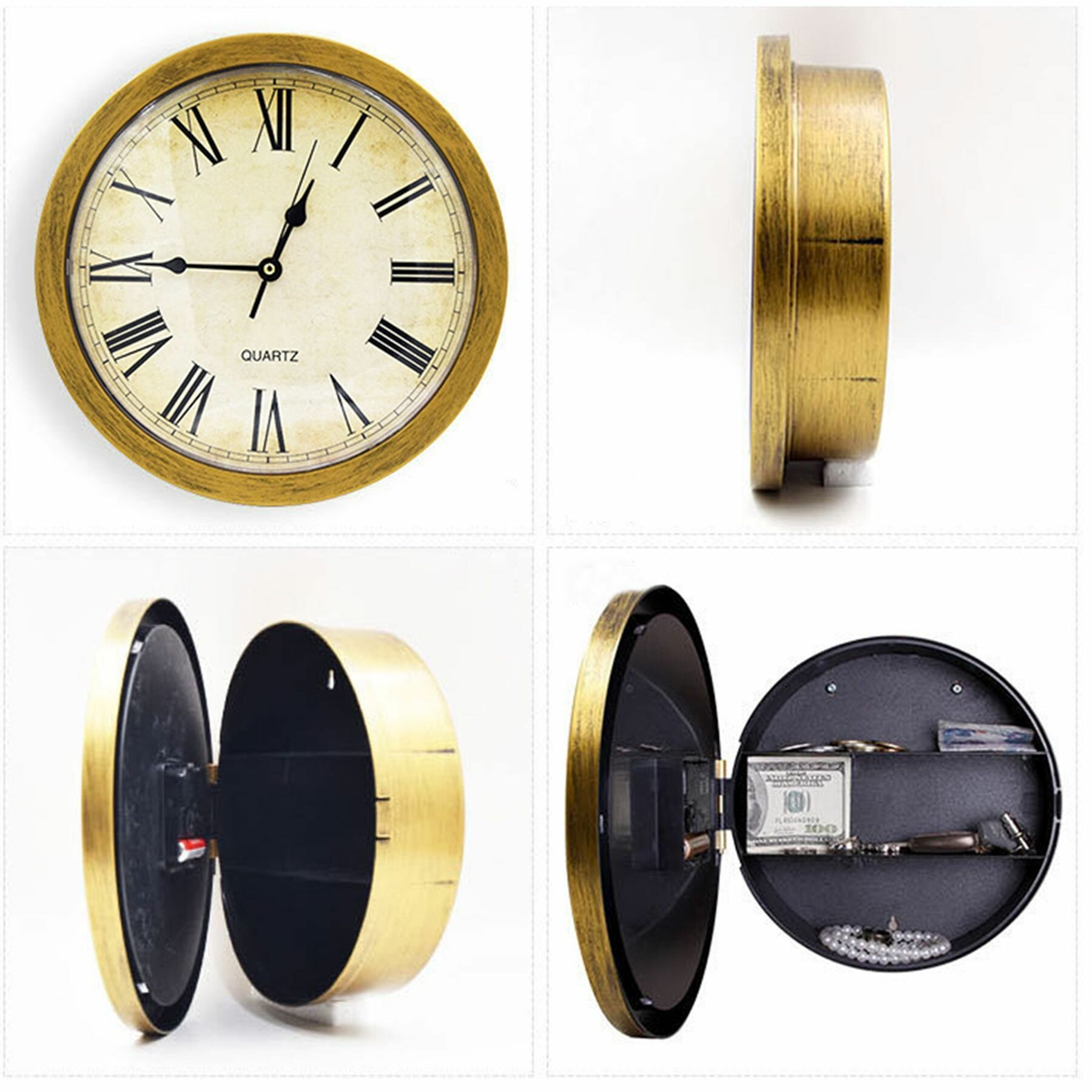 Сейф Для Денег И Документов, Имеет Два Цвета, Дизайн Секретного Пространства, Диаметр 25 См, Вес 690 Грамм.