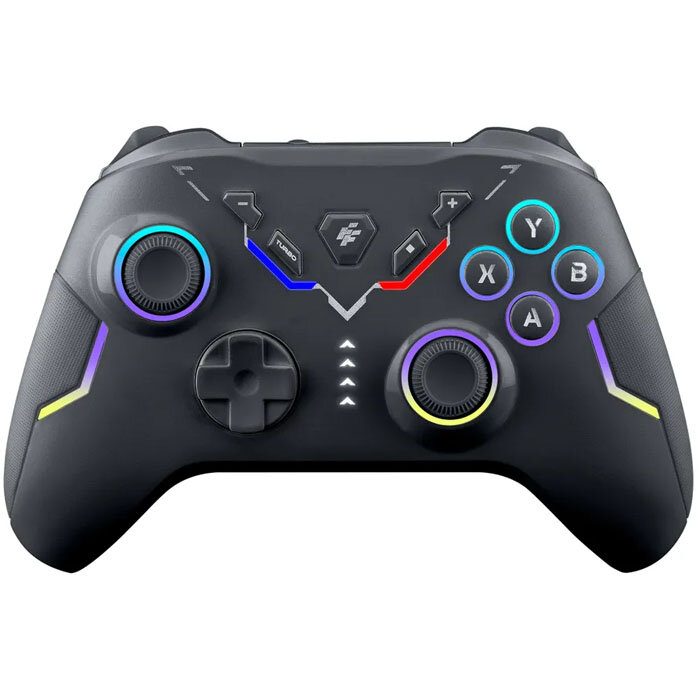 Джойстик геймпад беспроводной 2.4гГц FlashFire F207BK NEON ПК Nintendo Switch iOS Android - чёрный