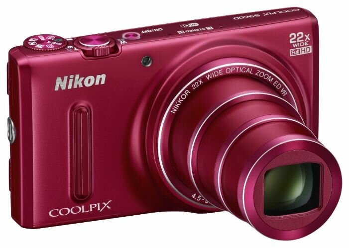 Nikon Coolpix S9600 Red Цифровой компактный фотоаппарат