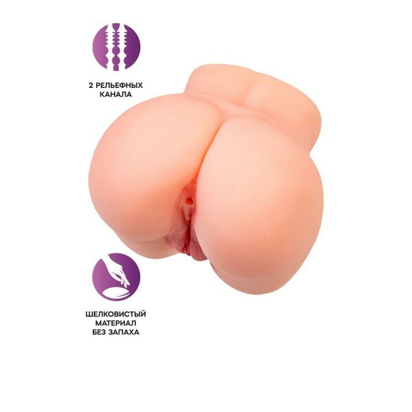 Мастурбатор-полуторс вагина и анус Lina 1,6 кг
