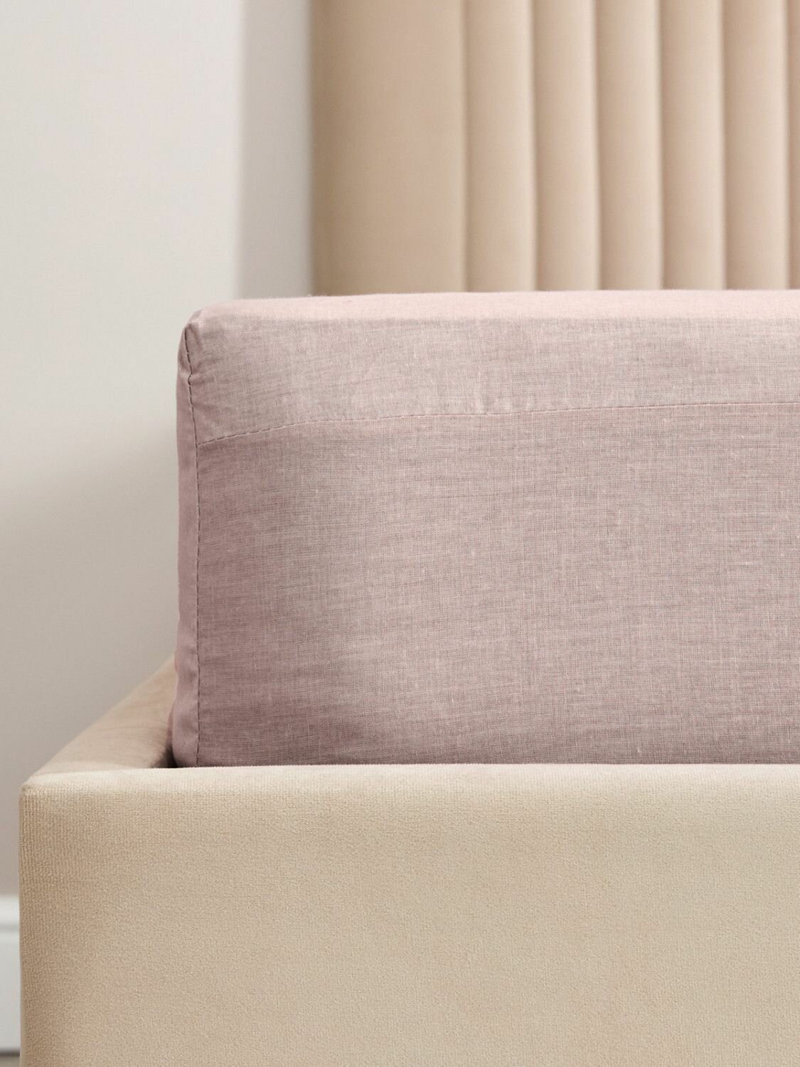 Простыня на резинке перкаль 200х160х25 "Cozy Home" рис. 86126-11 Капучино кол. Моноцвет/Only Color