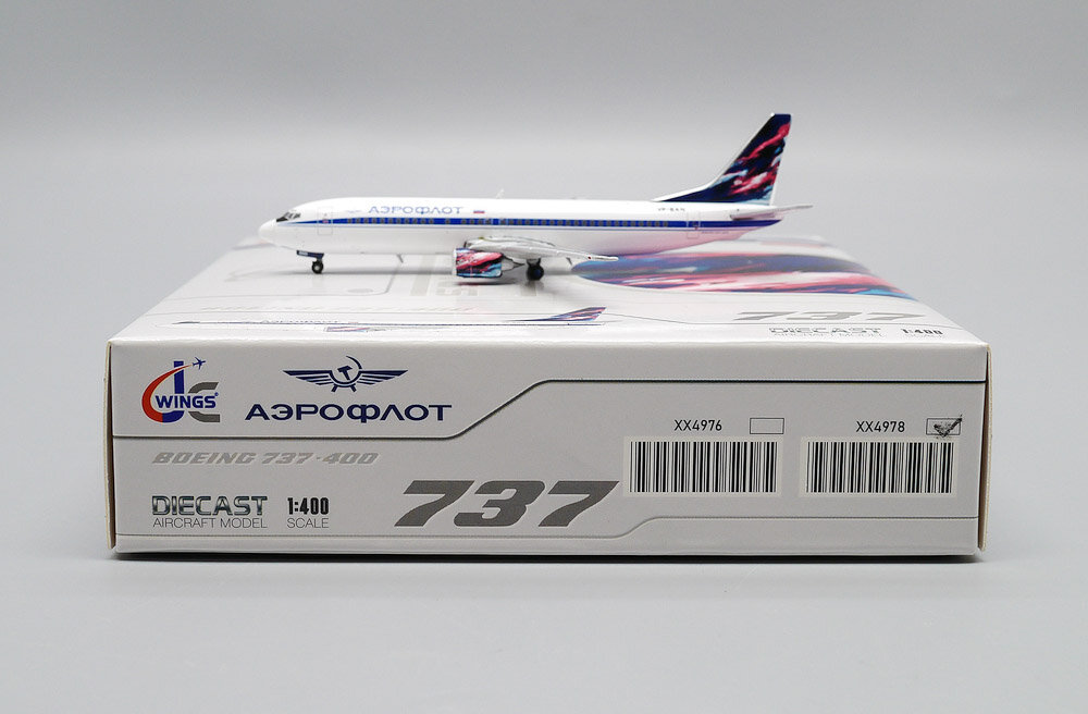 JC Wings Модель самолета Boeing 737-400 Аэрофлот