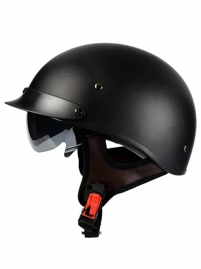 Мотошлем Стритфайтер Эндуро Мотоэкипировка(черный матовый, M)