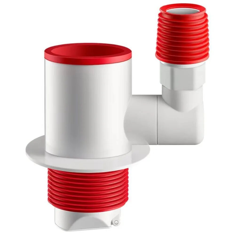 Сифон для стиральной машины белый