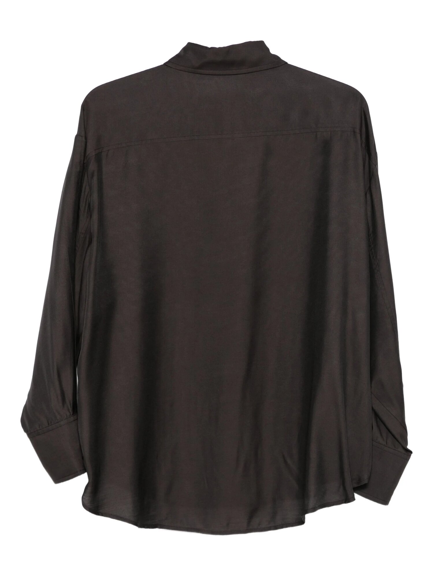 Рубашка FRENKEN Button-cuff shirt, размер 34, коричневый — фото 1