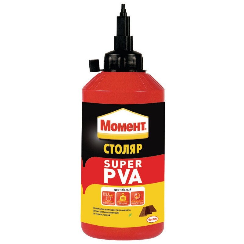 Клей момент "Столяр", Super PVA, для дерева, 750 г (422988)