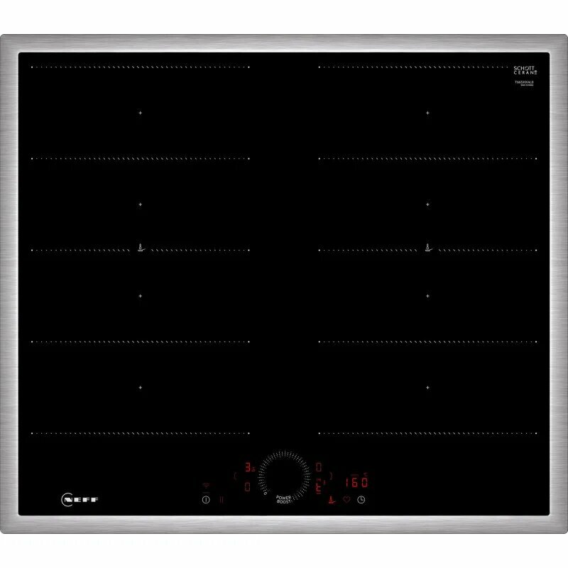 Индукционная варочная панель Neff T66SHX4L0, N 70, 60 см, черный, с рамкой